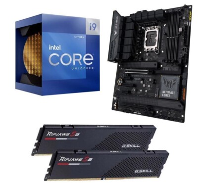 New Intel Core i9-12900K ASUS Z790P Motherboard G.Skill Ripjaws S5 32GB ...