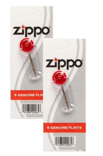Authentic Zippo Replacement Lighter Flint 2 Pack, 12 Flints for Clipper ...