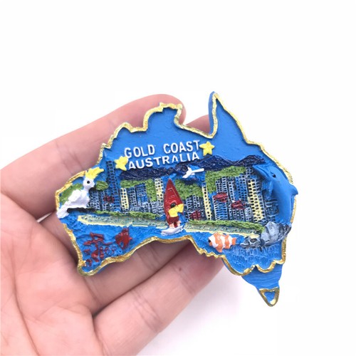 Gold Coast Melbourne Fridge Magnet Sticker Australia Tourist Souvenir ...