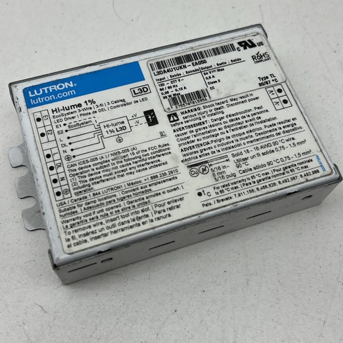 Lutron L3DA4U1UKN-EA050 Hi-Lume 1% Dimming Dimmable LED Driver 33W 0.5A ...