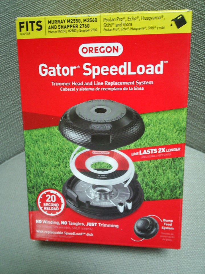 Oregon Gator SpeedLoad Trimmer Head and Line Replacement System 24-250 ...