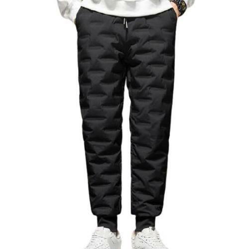 Mens Outdoor Ski Slim Fit Duck Down Pants Outwear Puffer Thicken ...
