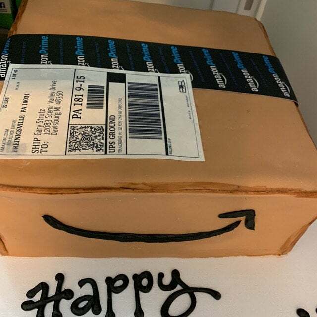Edible Amazon tape shipping label Cake topper Edible picture sugar ...
