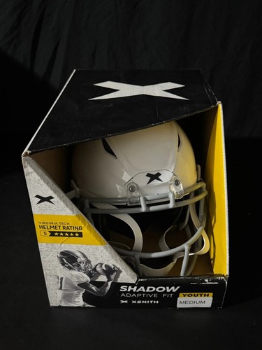 Xenith Shadow Football Varsity Helmet White Glossy Medium (Chinstrap ...