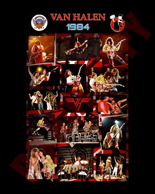 Van Halen 1984 Tour Concert Collage Poster 8x10 Photo | eBay