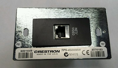 Crestron TPS-4500IMW Isys Interface Module Wall Plate Without Audio | eBay