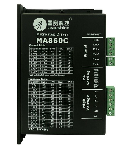 1PCS For Leadshine MA860C V3.0 20-70VAC 86 Two-phase Stepper Motor ...