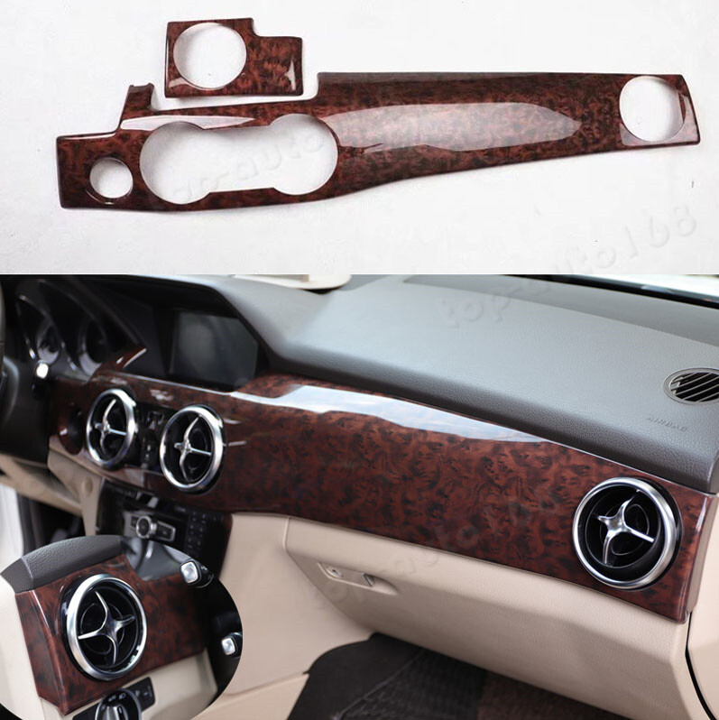 Wood Grain Look Center Console Cover Trim For Mercedes-Benz GLK-Class ...