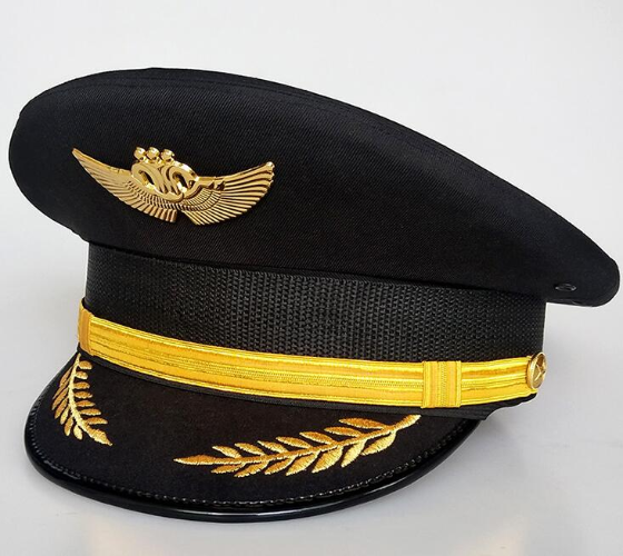 New Aviation Hat Pilot Uniform Hat Work Aircraft Men's Role Playing Hat ...
