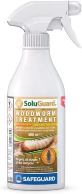 SAFEGUARD Soluguard High Strength Woodworm Treatment Killer Spray Clear ...