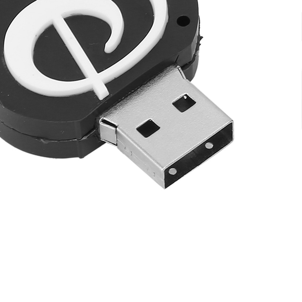 16GB Black Note Appearance USB Flash Drive Cute Music Movie Data ...