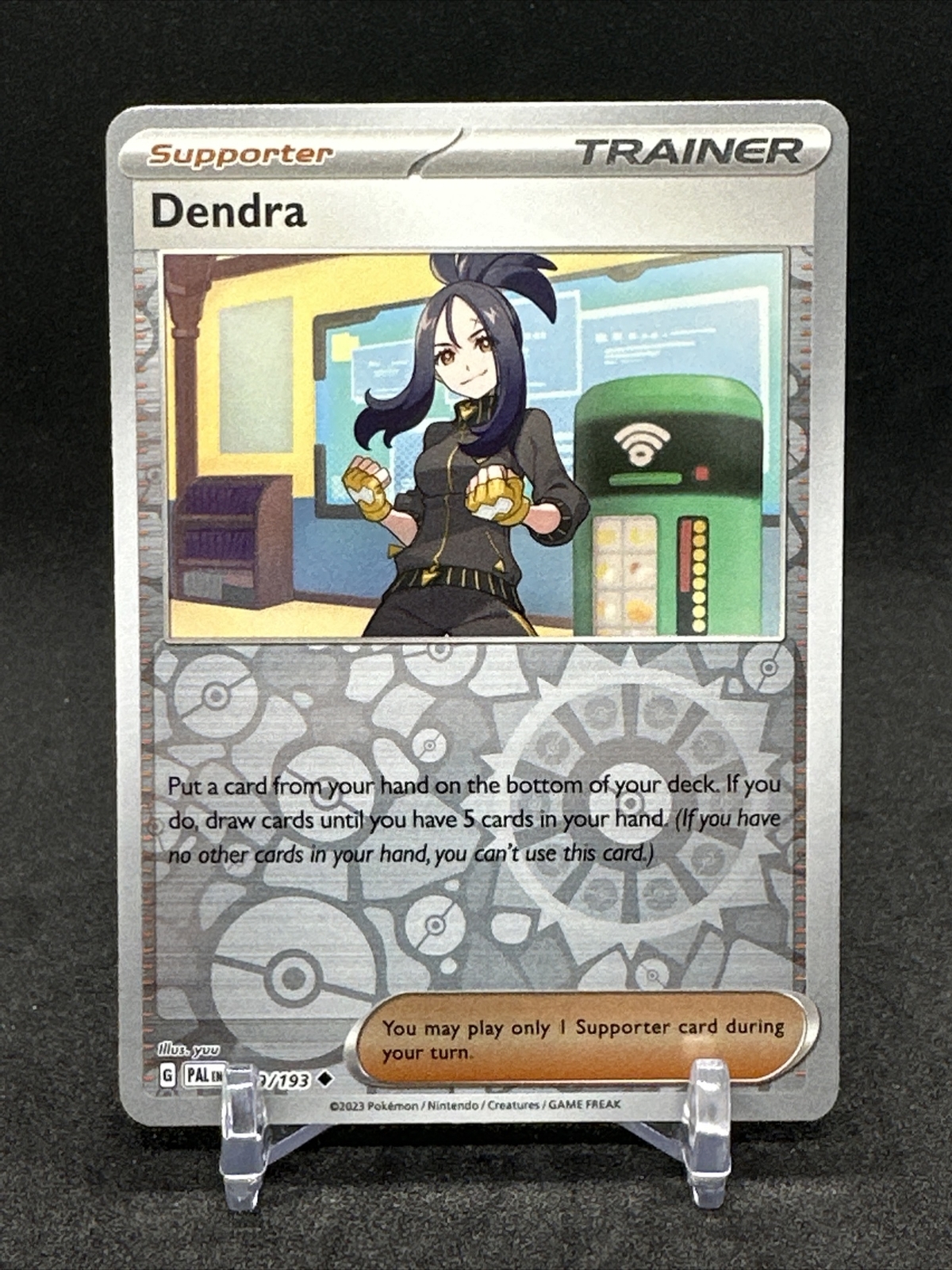 DENDRA 179/193 Reverse Holo Uncommon Paldea Evolved Pokemon TCG Card NM ...