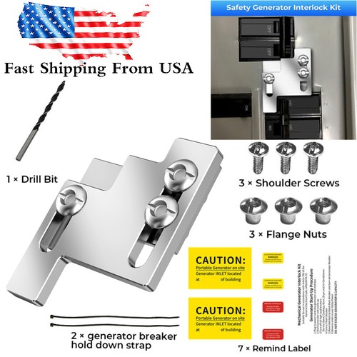 Generator Interlock Kit Main Breaker For GE100 Amp Panel GEN-100 Panels ...