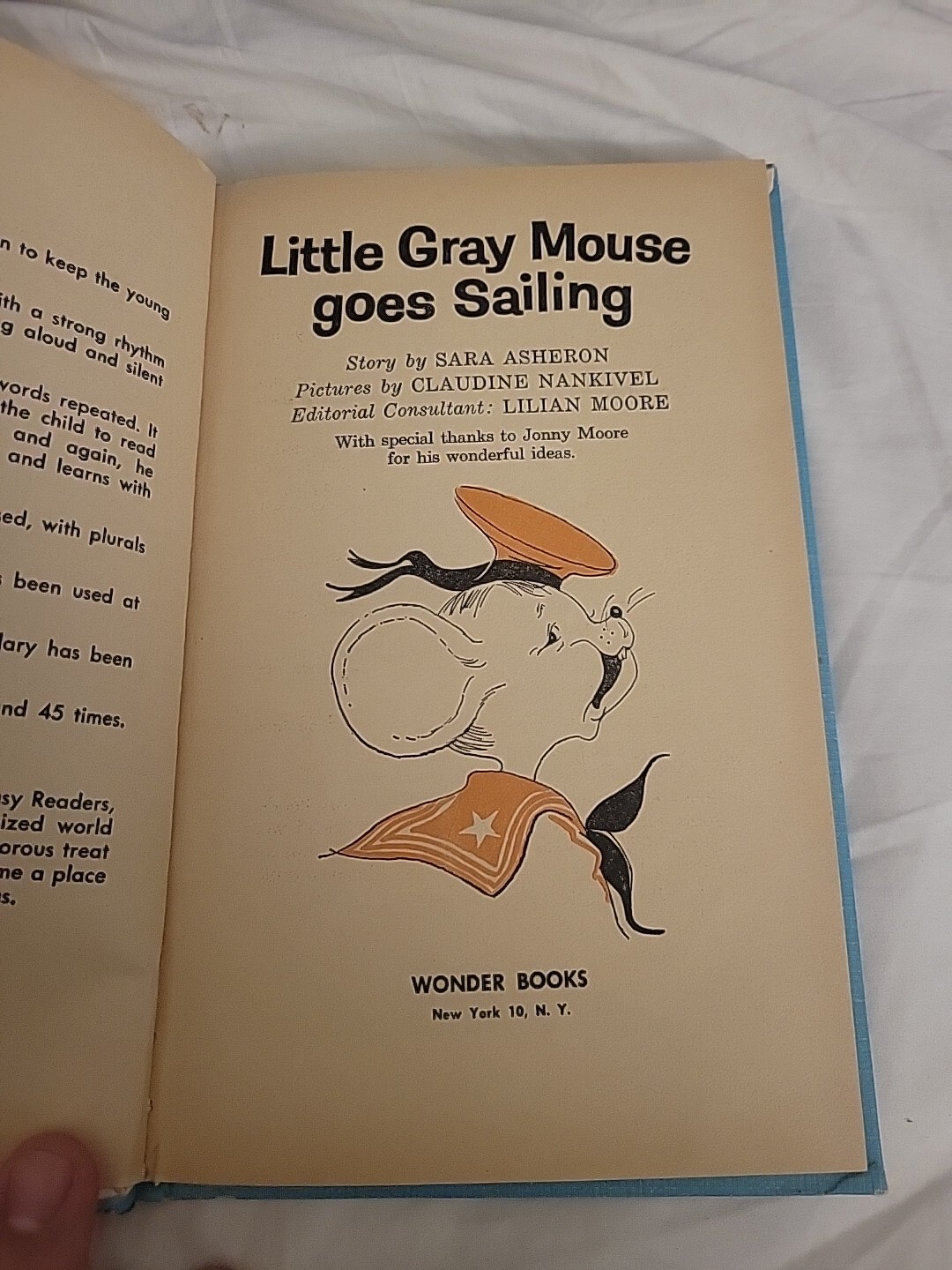 Little Gray Mouse Goes Sailing - Wonder Book Easy Reader - Sara Asheron - 1965 | eBay