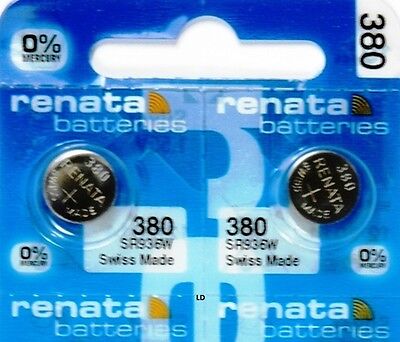 380 RENATA SR936W (2 piece) SR936 WATCH BATTERY New packaging ...