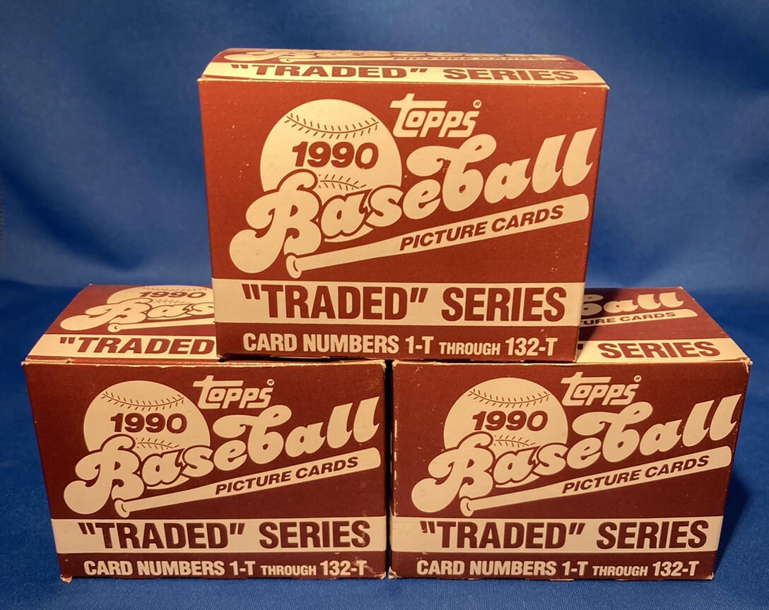 1990 Topps Traded Baseball Complete Factory Sets X 3 Boxes NEW in BOX ...