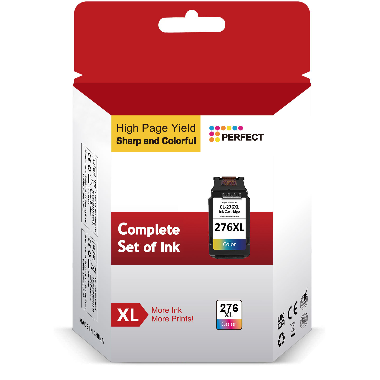 PG-275XL CL-276XL Ink Cartridge for Canon 275 PIXMA TS3500 TS3522 ...