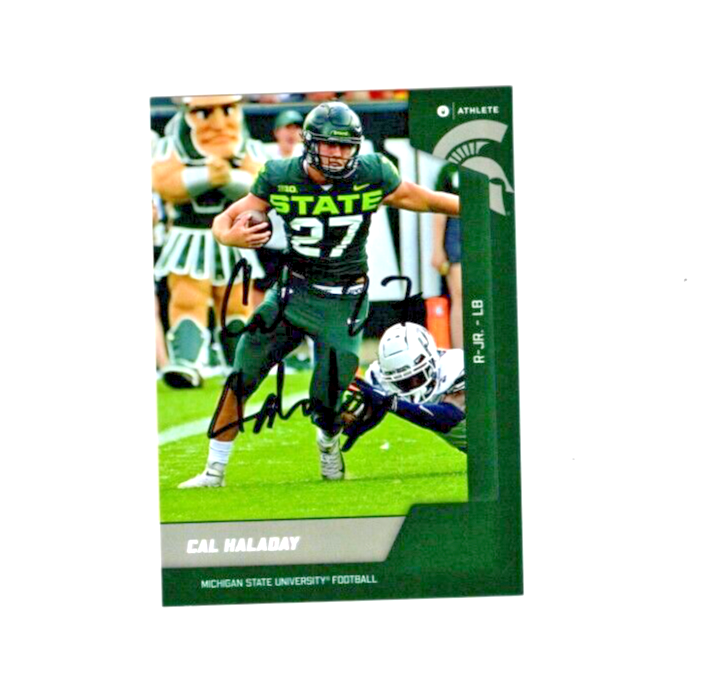 Cal Haladay Michigan State Spartans 2023 ONIT football signed autograph ...