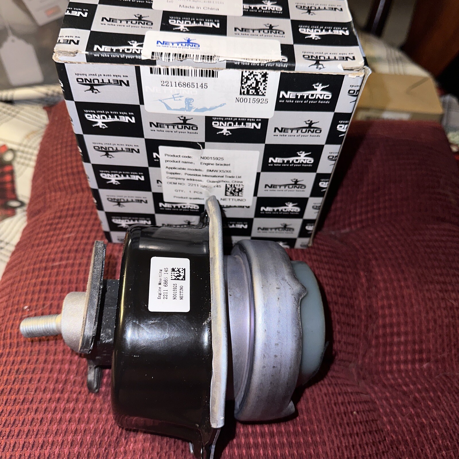 Nettuno N0015925 Engine Bracket Fit/For BMW X5 X6 OEM 22116865145 | eBay