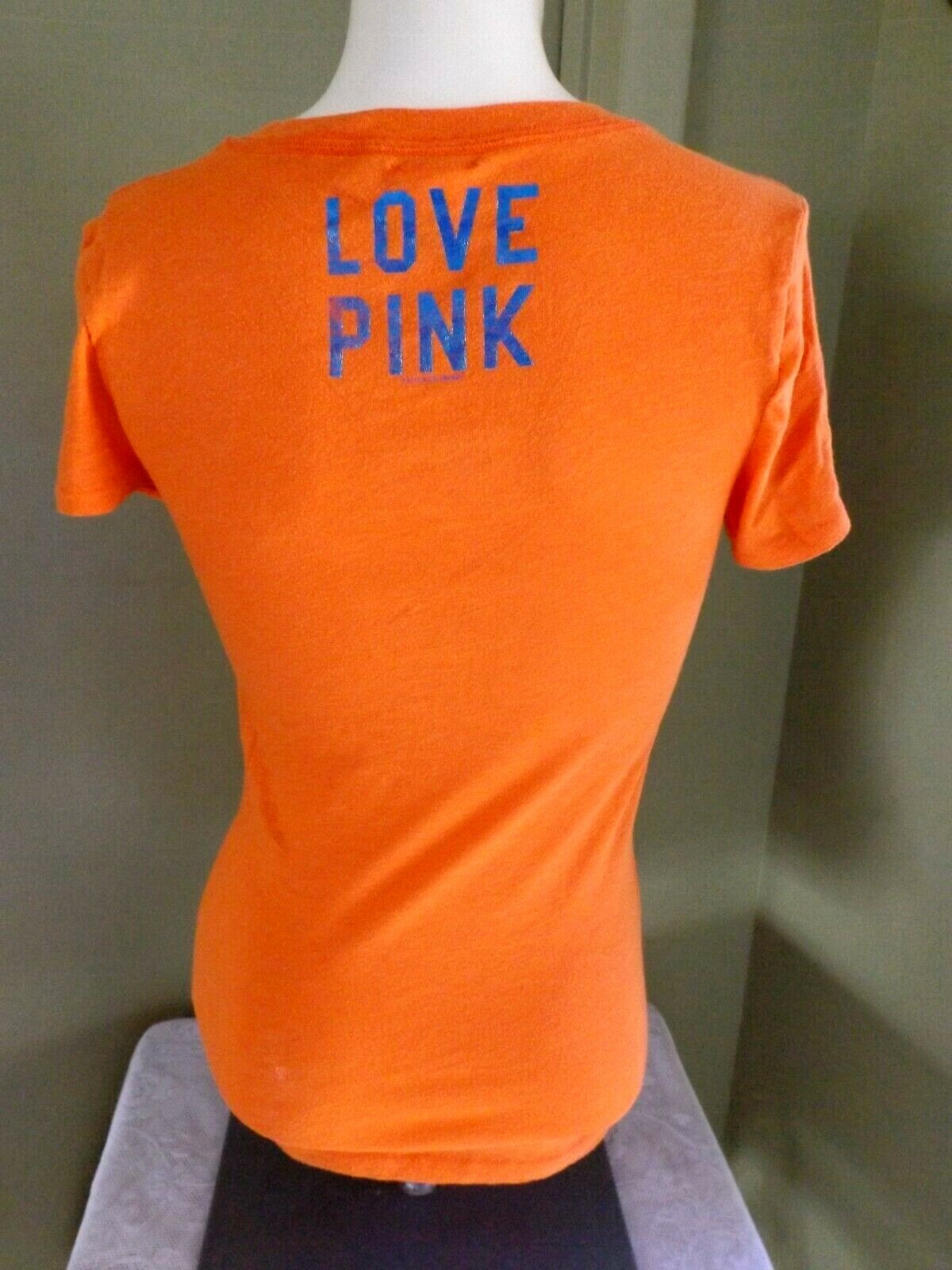 PINK VICTORIAS SECRET FLORIDA GATORS WORK 'EM SILLY T-SHIRT * ORANGE ...