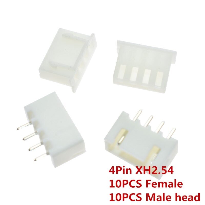 230pcs XH2.54 2p 3p 4pin 2.54mm XH Adaptor Connectors Wire Header JST ...