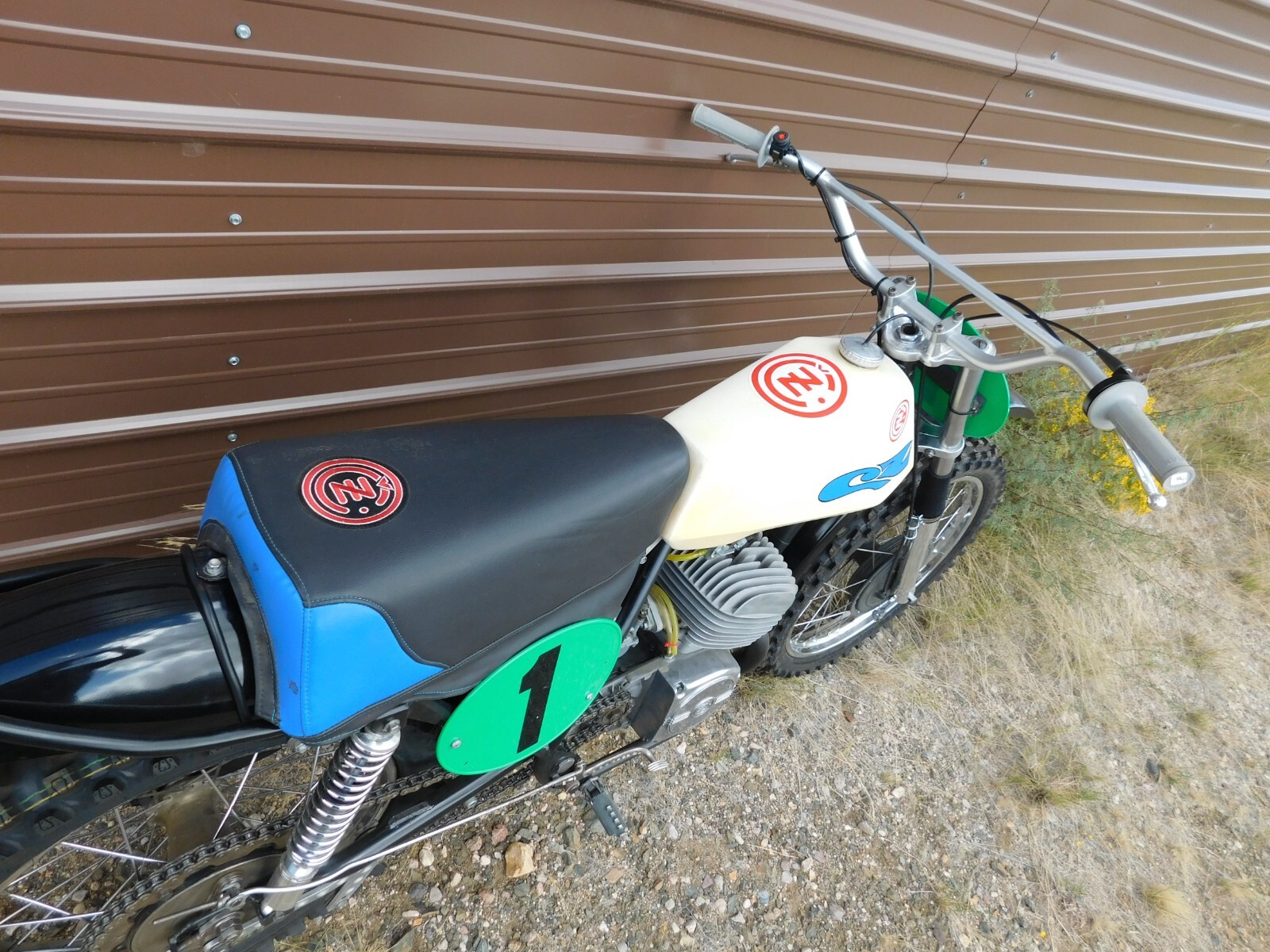 '72 CZ 250 Polished Vintage MX MotoCross RACER Includes Original TANK ...