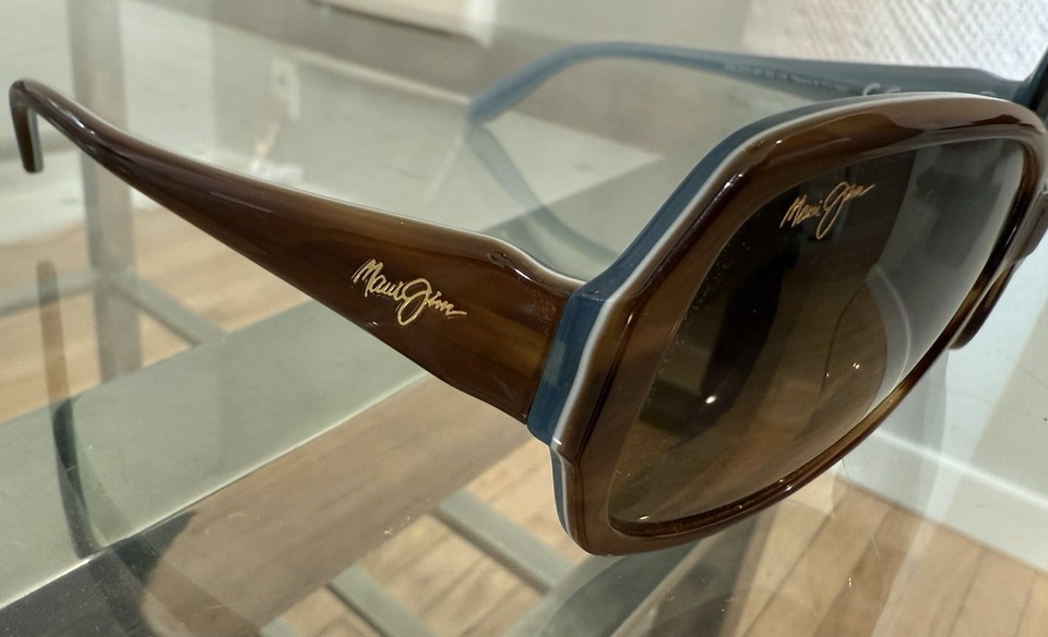 Maui Jim Kalena MJ-299-03T Polarized Sunglasses Brown/Blue 57mm- Women ...