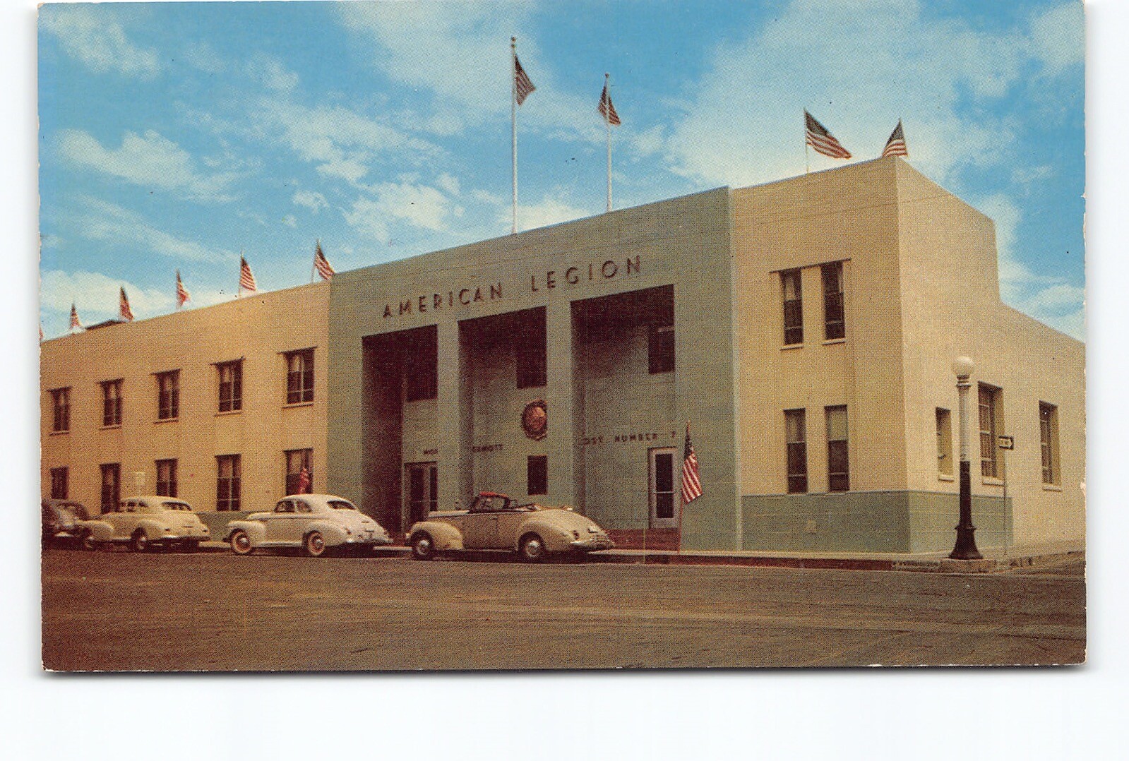 American Legion Building Morgan McDermott Tucson AZ Chrome Postcard Vtg ...