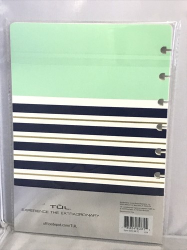 TUL Discbound Notebook Covers, Junior Size, Mint Stripes, Pack of 2 ...
