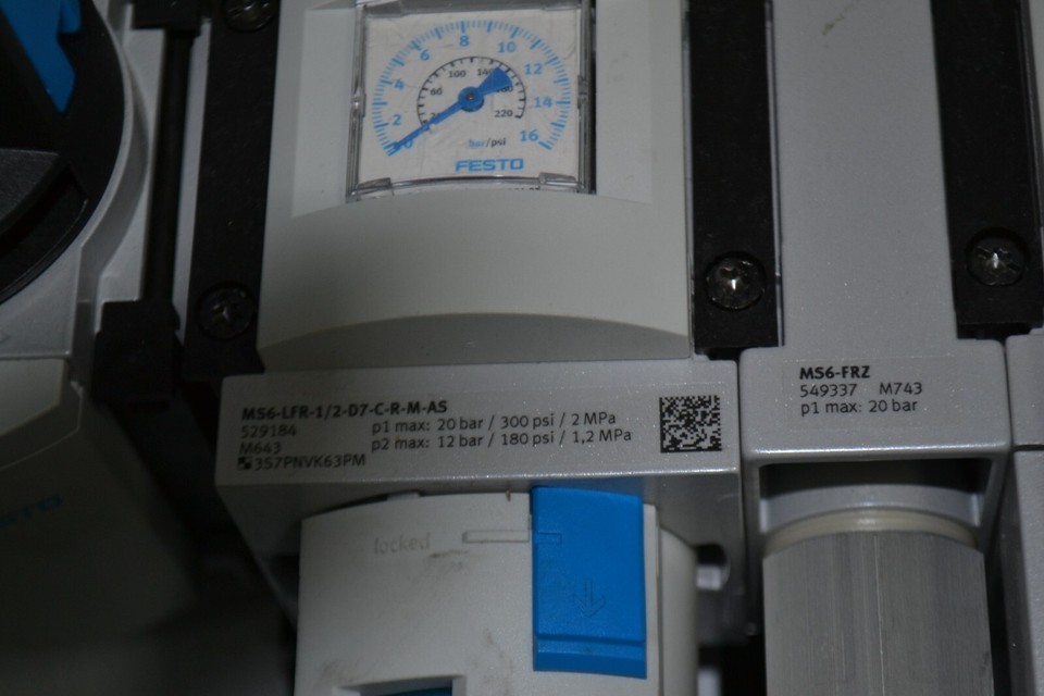 Festo MS6-EM1-1/2-S MS6-LFR-1/2-D7-C-R-V-AS MS6-FRZ MS6-SV-1/2-E10V24 ...