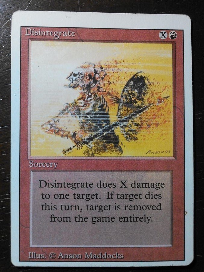 DISINTEGRATE 4X - 1 MISCUT CARD - REVISED EDITION - MTG | eBay