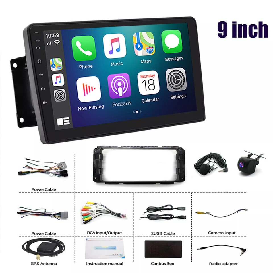 2001-2004 Dodge Dakota Android 13 CarPlay Car Stereo Radio GPS Nav | 9 ...