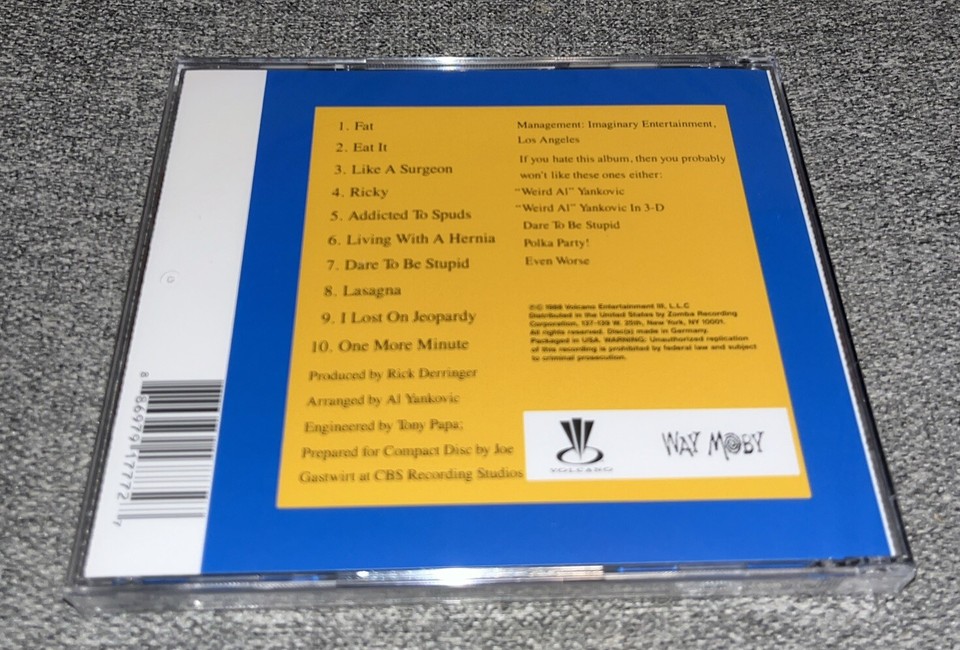Weird Al Yankovic Greatest Hits by Yankovic, Weird Al (New CD)⭐️Buy Any ...