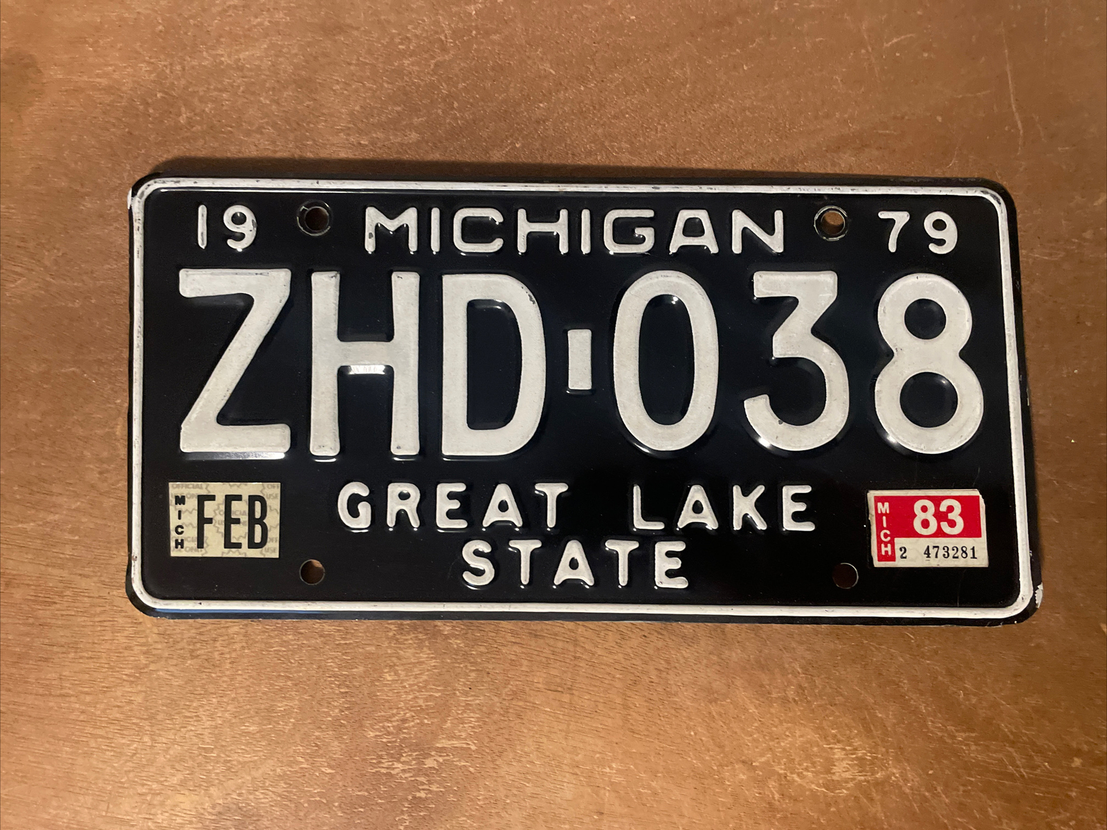 1979 1983 Michigan License Plate # ZHD-038 | eBay