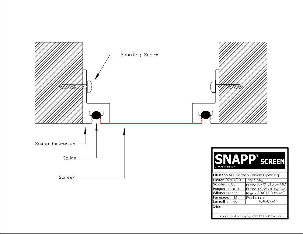 SNAPP® screen Track PVC Porch Screening Kit (20 Pack - Black) | eBay