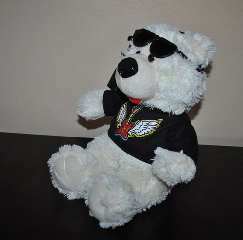 VTG KOSKASH White Teddy Bear Dressed SOFT Plush Toy Las Vegas ...