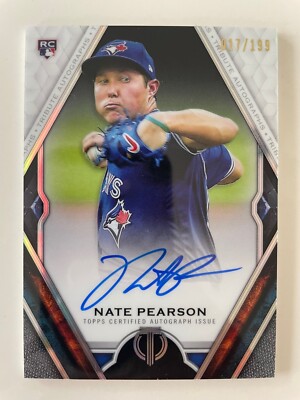 2021 Topps Tribute Rookie Autograph Nate Pearson RC Auto /199 Toronto ...