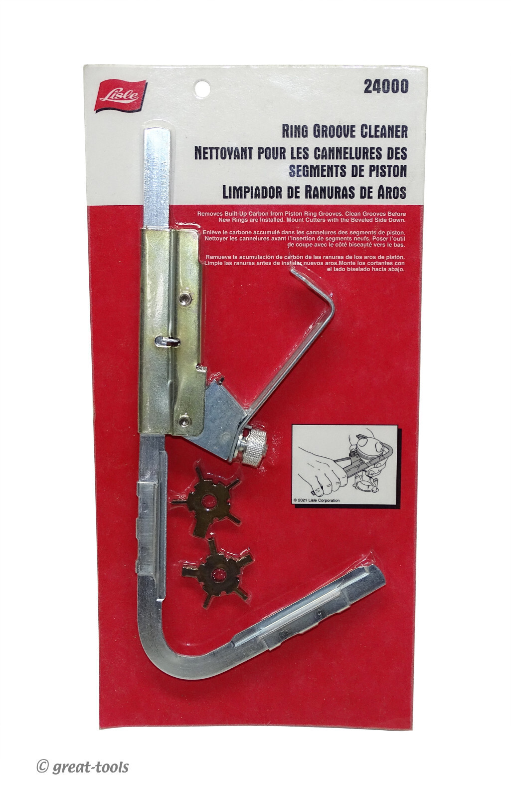 PISTON GROOVE CLEANER – carbon remover scraper – automotive engine hand ...