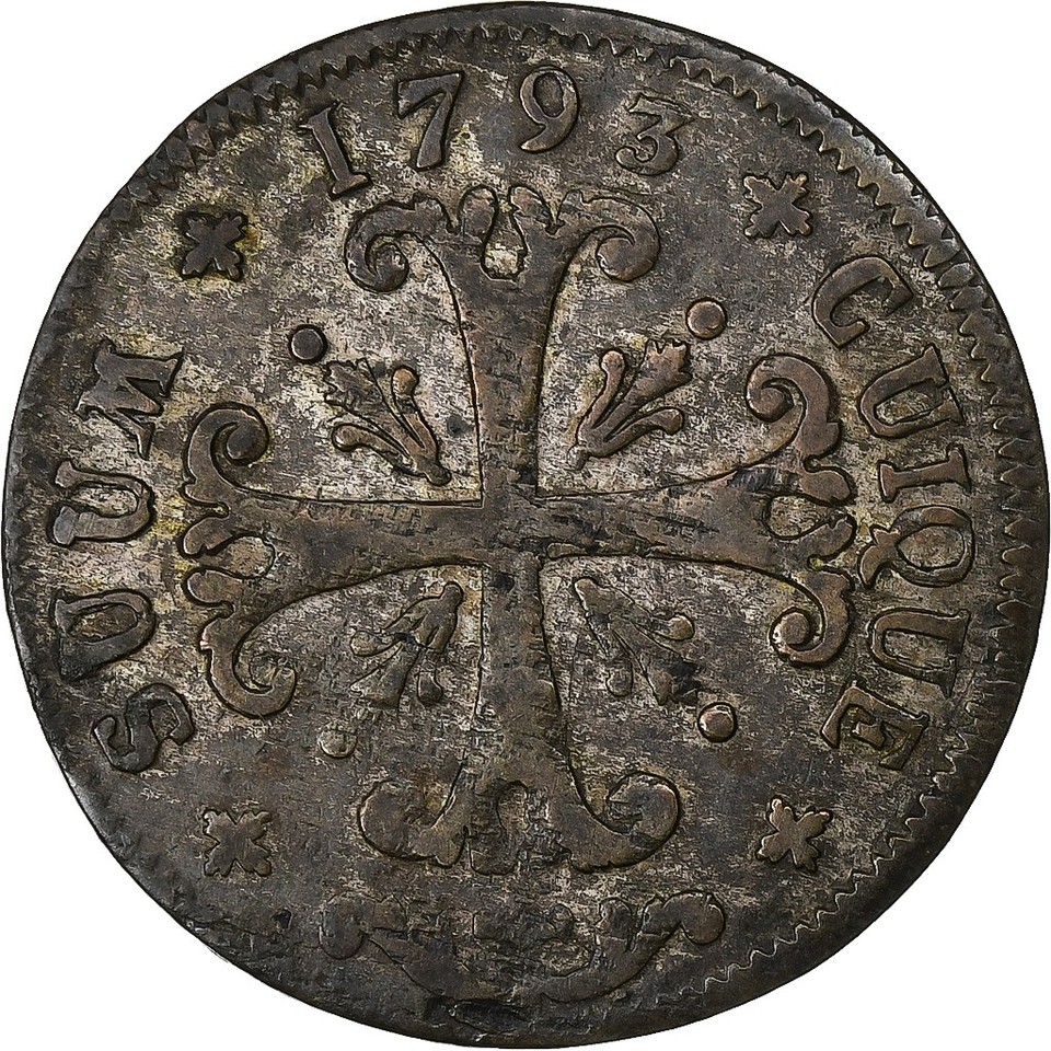 [#1307587] SWISS CANTONS, NEUCHATEL, 1/2 Batzen, 1793, Billon, VF | eBay