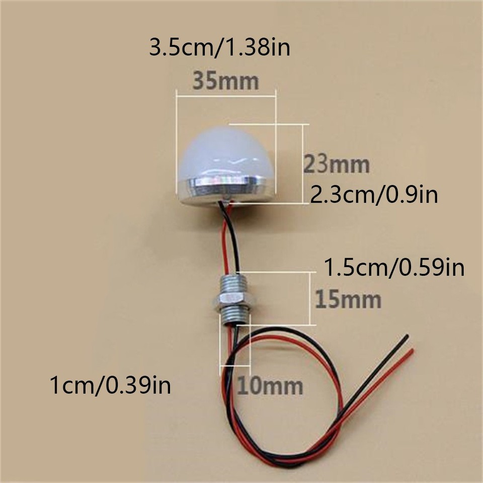 12V 3W LED Light Lamp Bulb With 28cm Pre Wired Home Party DIY Decor ...