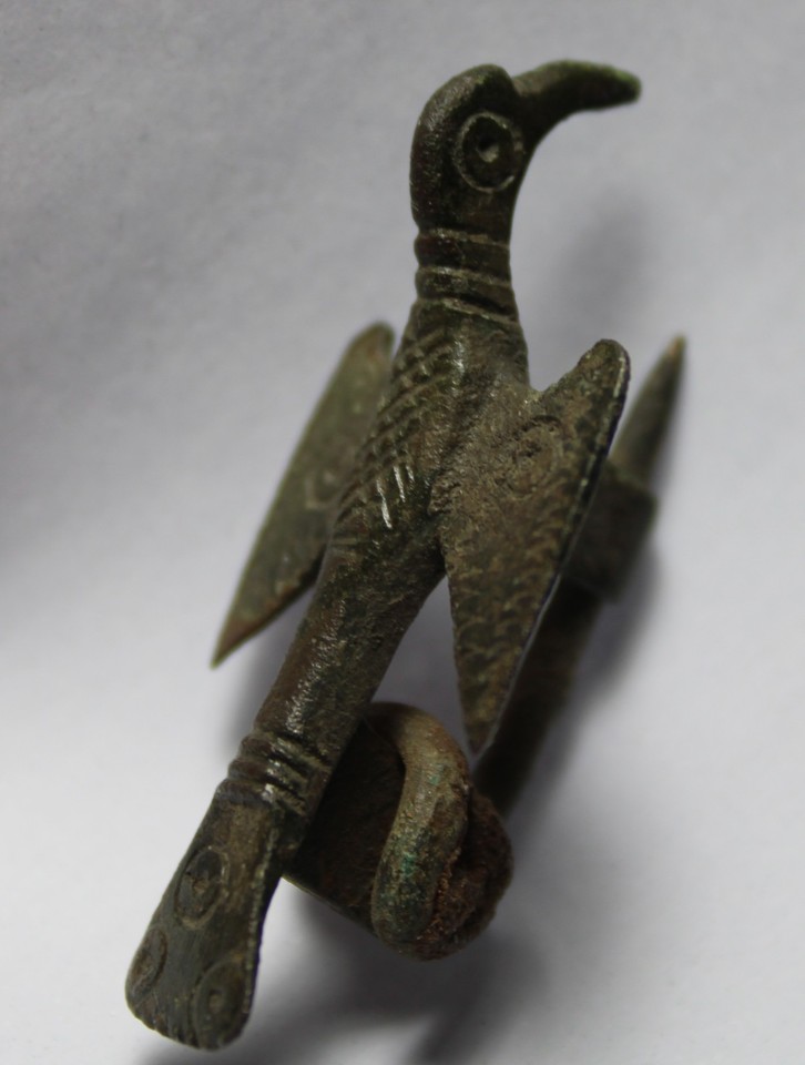 Rare Ancient Roman bronze zoomorphic legionary eagle fibula brooch ...