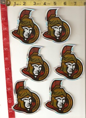 6 logo stickers OTTAWA SENATORS NHL Hockey | eBay