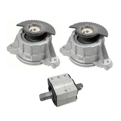 Lemforder Trans Mount & Left & Right Engine Mounts Kit For W204 W207 ...