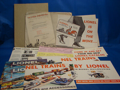 1959 Original Postwar Lionel Dealer Promotion Pack Paper Assortment, C7 ...