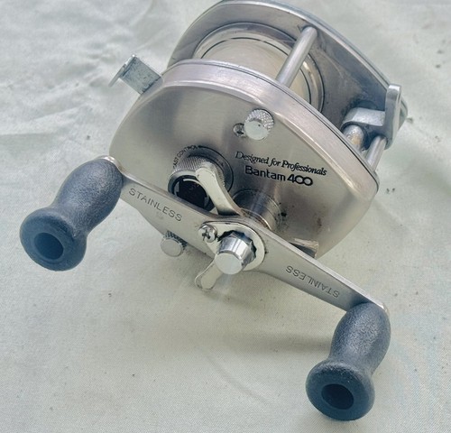 Nice Vintage SHIMANO Bantam 400 Baitcasting Fishing Reel RH Silver Made ...