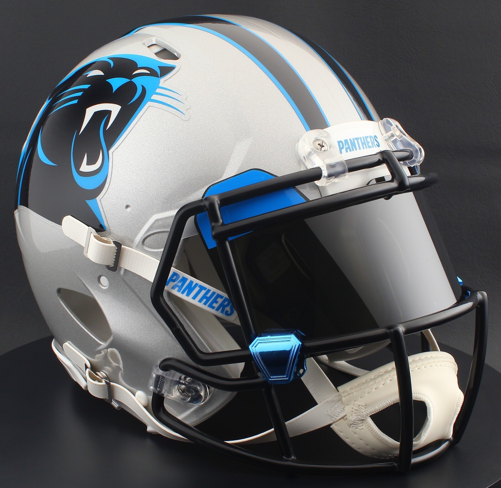 CAROLINA PANTHERS NFL Football Helmet with REVO BLACK Visor / Eye ...