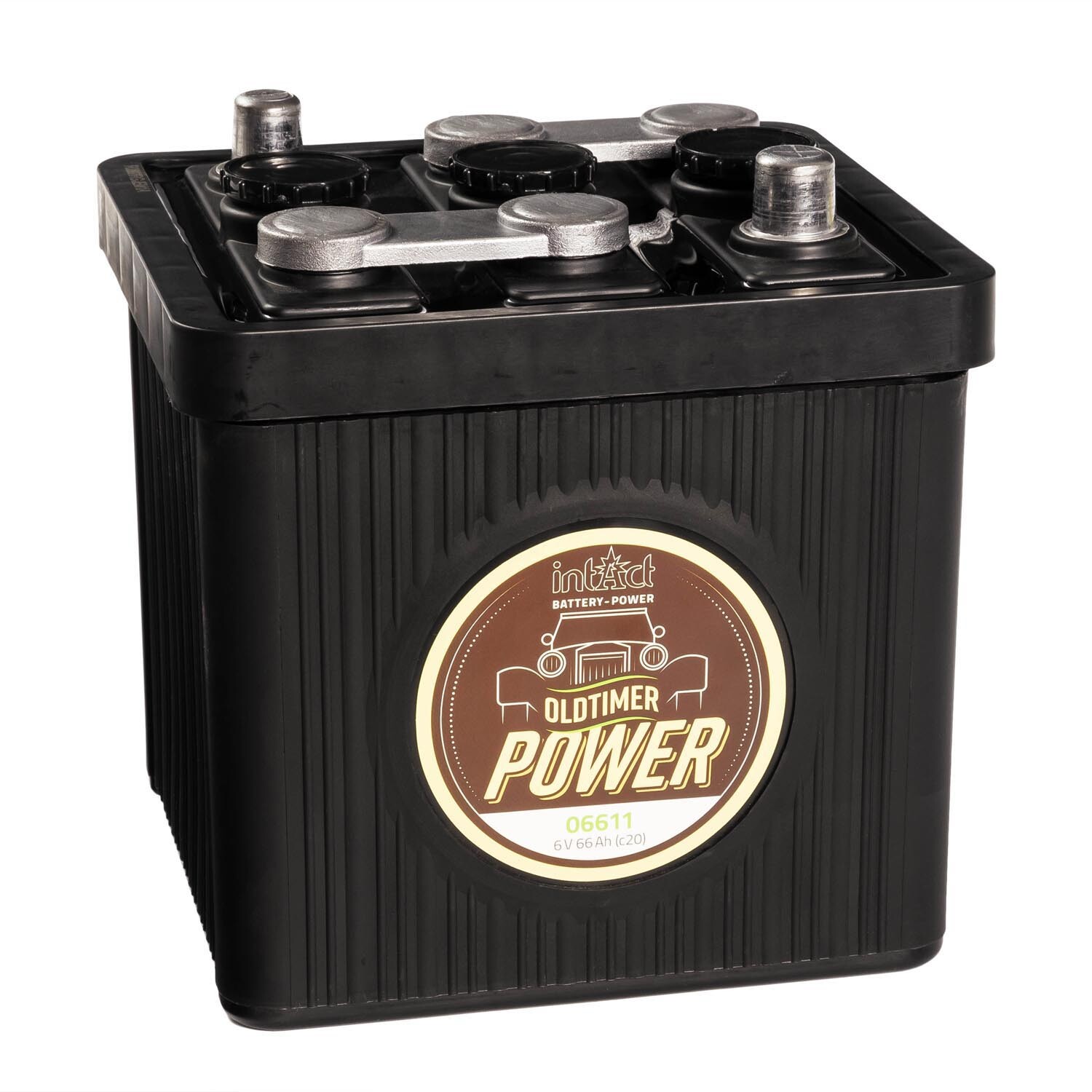 intact Oldtimer-Power 06611 Autobatterie Batterie 6V 6 Volt 66Ah ...