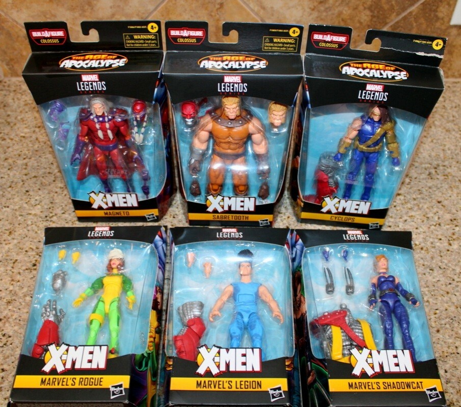 Marvel Legends Age of Apocalypse Set of 6 AoA Colossus BAF Wave New | eBay
