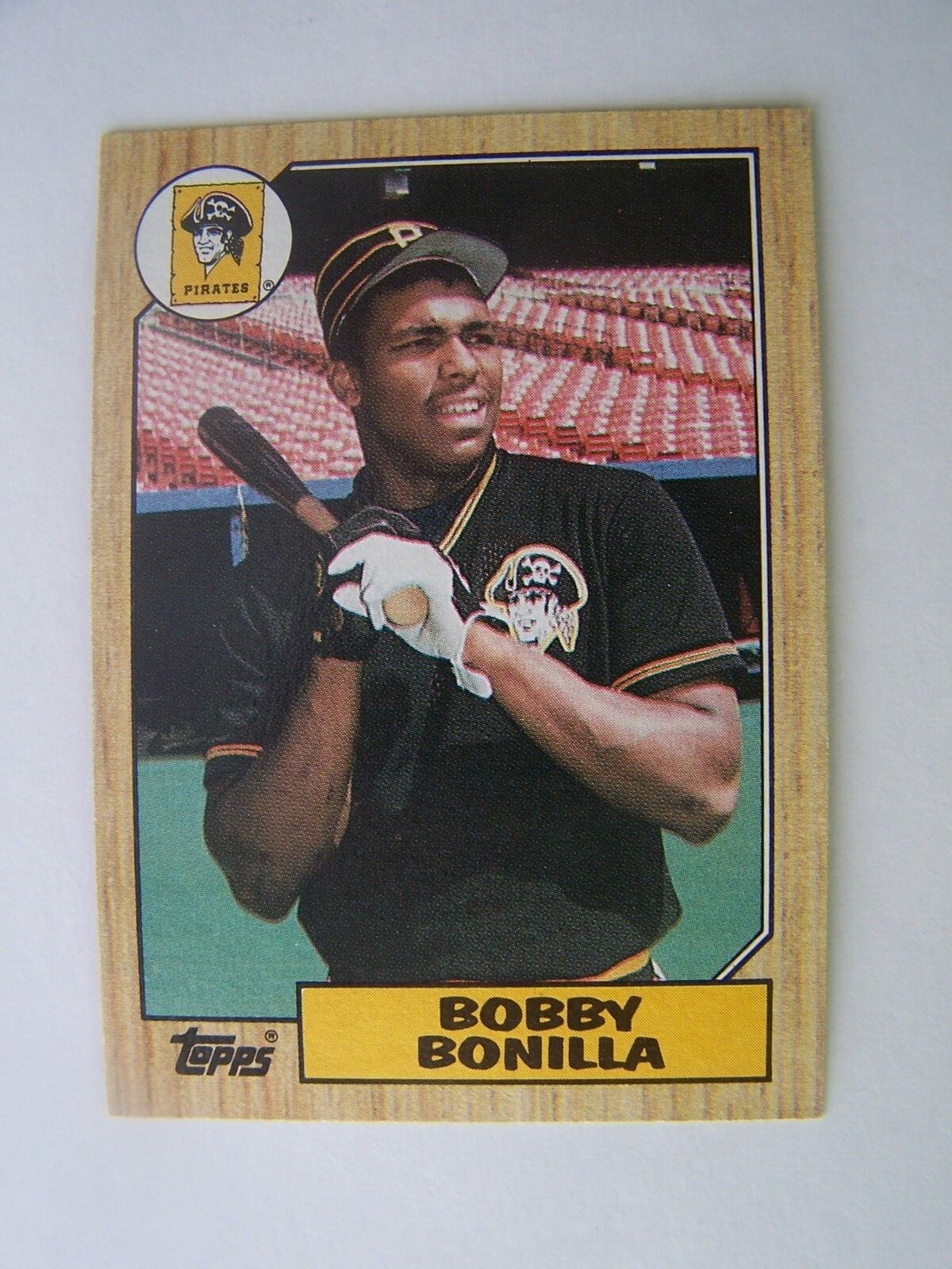 1987 TOPPS BASEBALL CARD BOBBY BONILLA RC PITTSBURGH PIRATES #184 ...