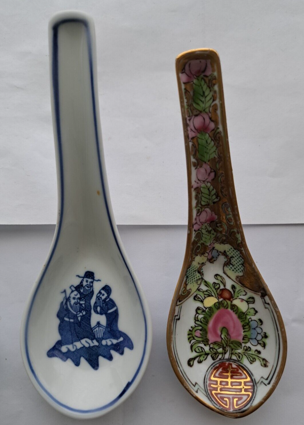Vintage Decorative Chinese Porcelain Spoons X 4 | eBay